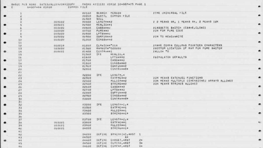 Bill Gates Celebrates Microsoft's 50th by Releasing Altair BASIC Source ...