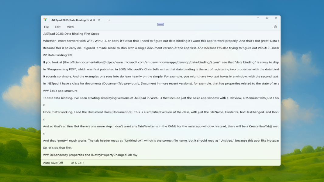.NETpad 2025: Data Binding First Steps (Premium) - Thurrott.com