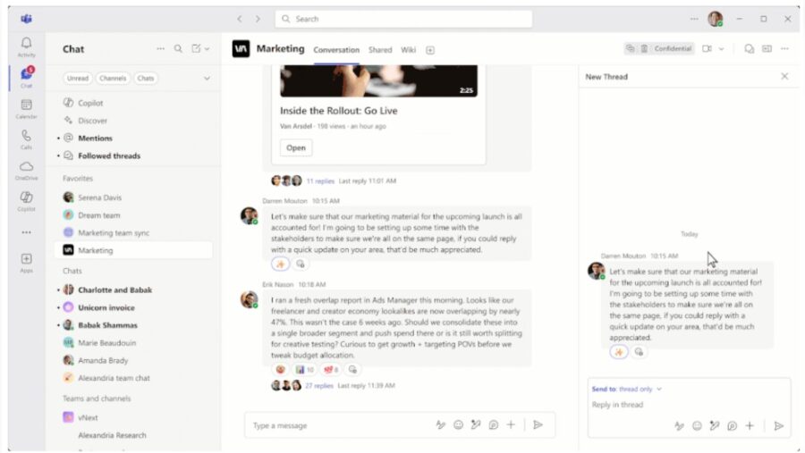 Microsoft Teams is Getting Threads in Channels
