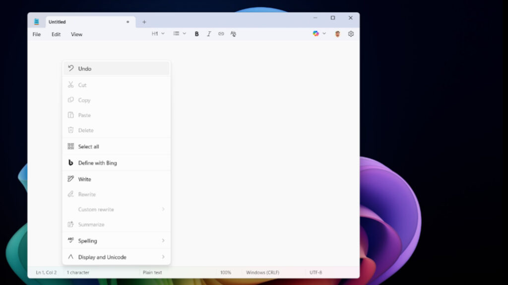 Notepad is Getting an Updated Context Menu - Thurrott.com
