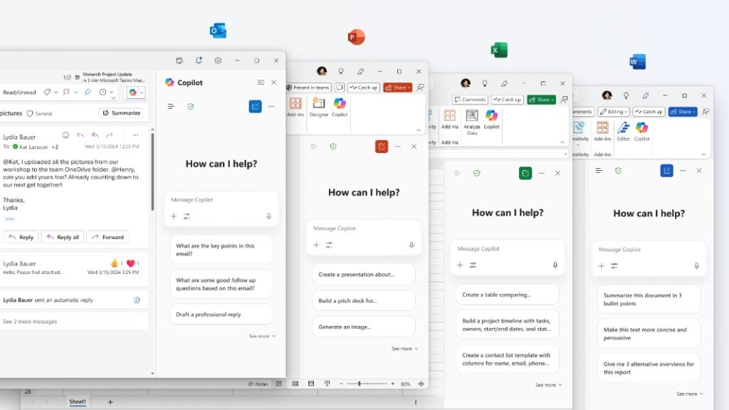 Microsoft 365 Desktop Apps Add New Copilot Chat Sidebar