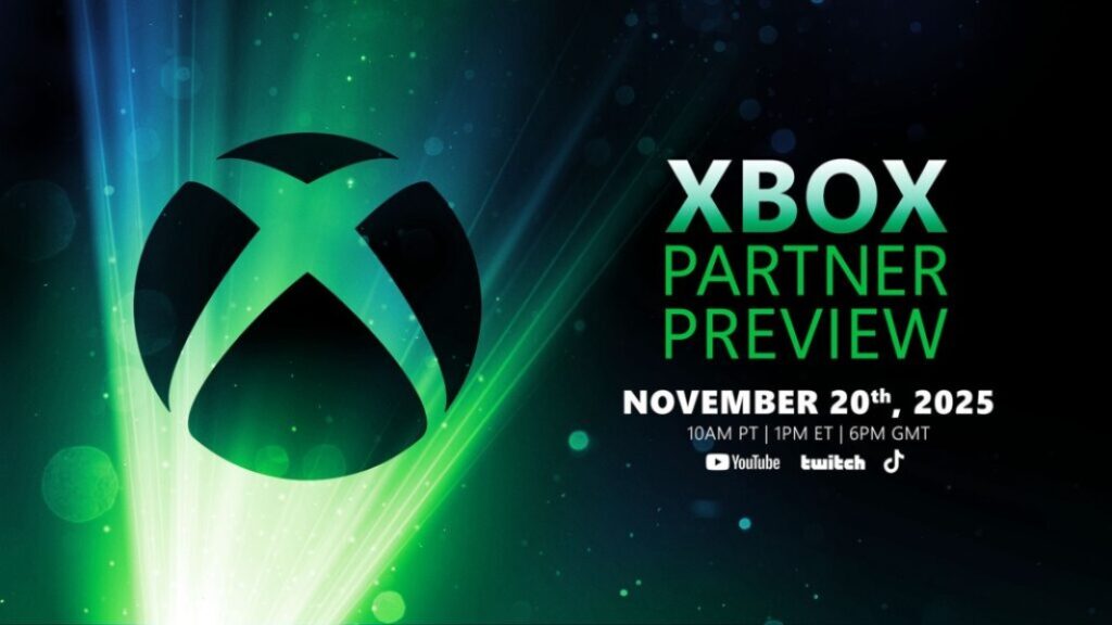 Microsoft Announces Xbox Partner Preview Event on November 20