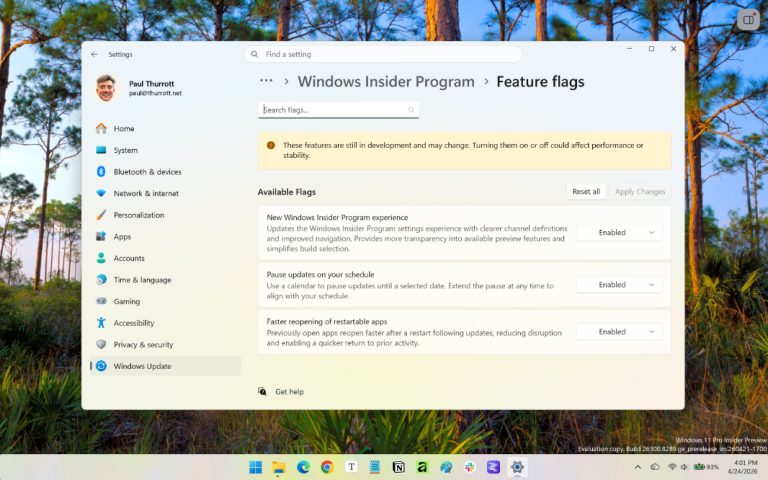 Hands-On: The New Windows Insider Program and Windows Update - Thurrott.com
