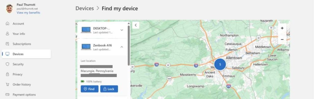 Find my device3 Thurrott Find my device3 Thurrott
